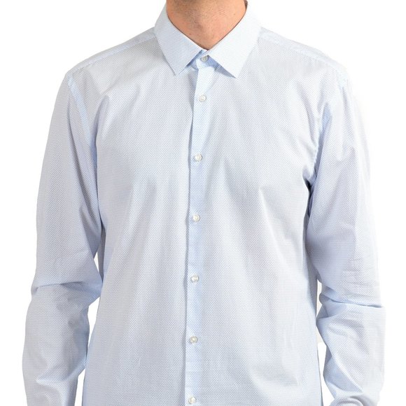 Hugo Boss | Shirts | Hugo Boss Mens Isko Slim Fit Geometric Print Dress ...